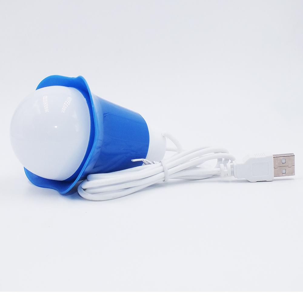 LED แอลอีดีหลอดไฟพกพา LED BULB USB Lamp DC 5V 5W Met Power Bank Notebook Camping Light Bulb ...