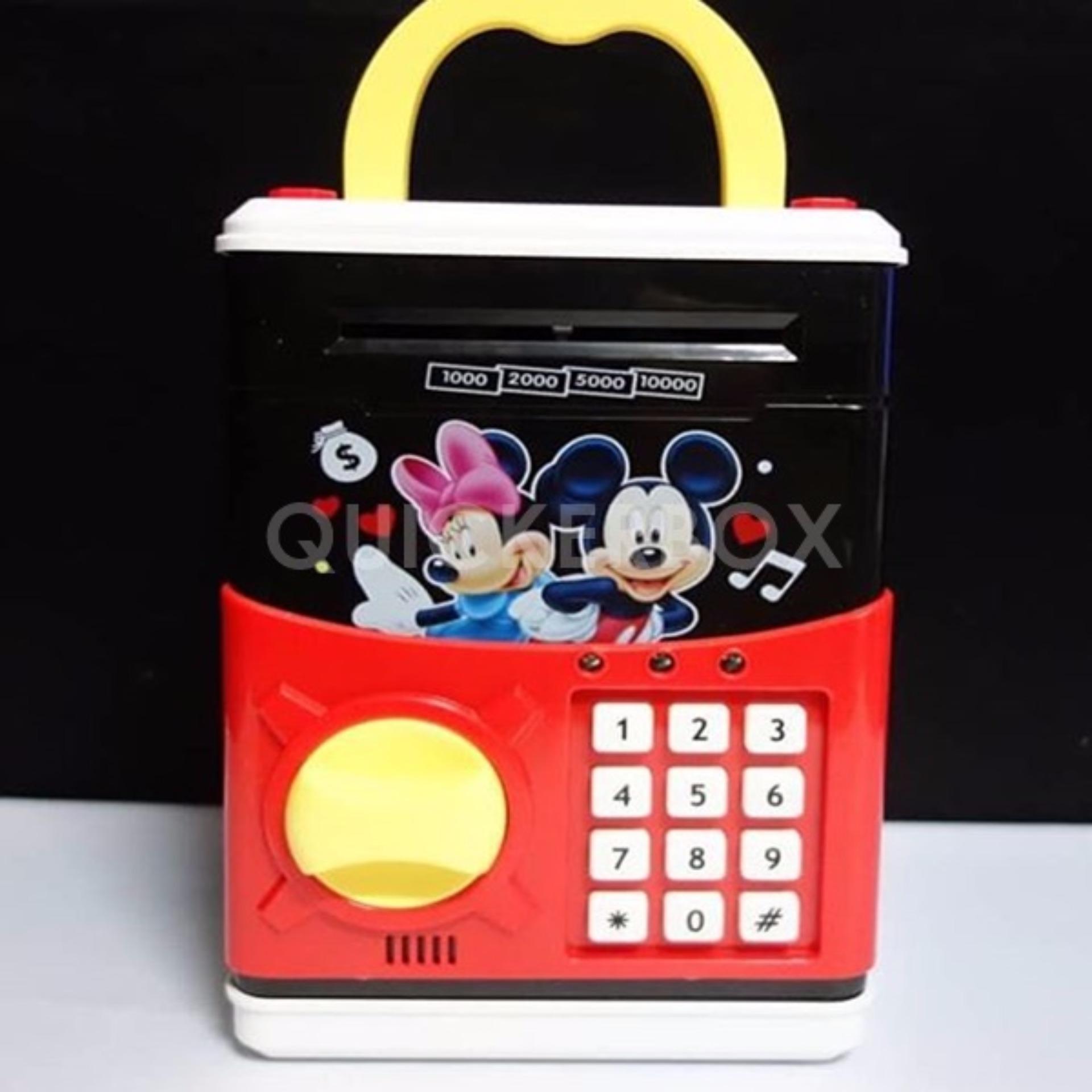 ATM Money Saving Mickey Mouse กระปุกตู้เซฟออมสิน ATM ดูดแบงค์ มิกกี้เ ...