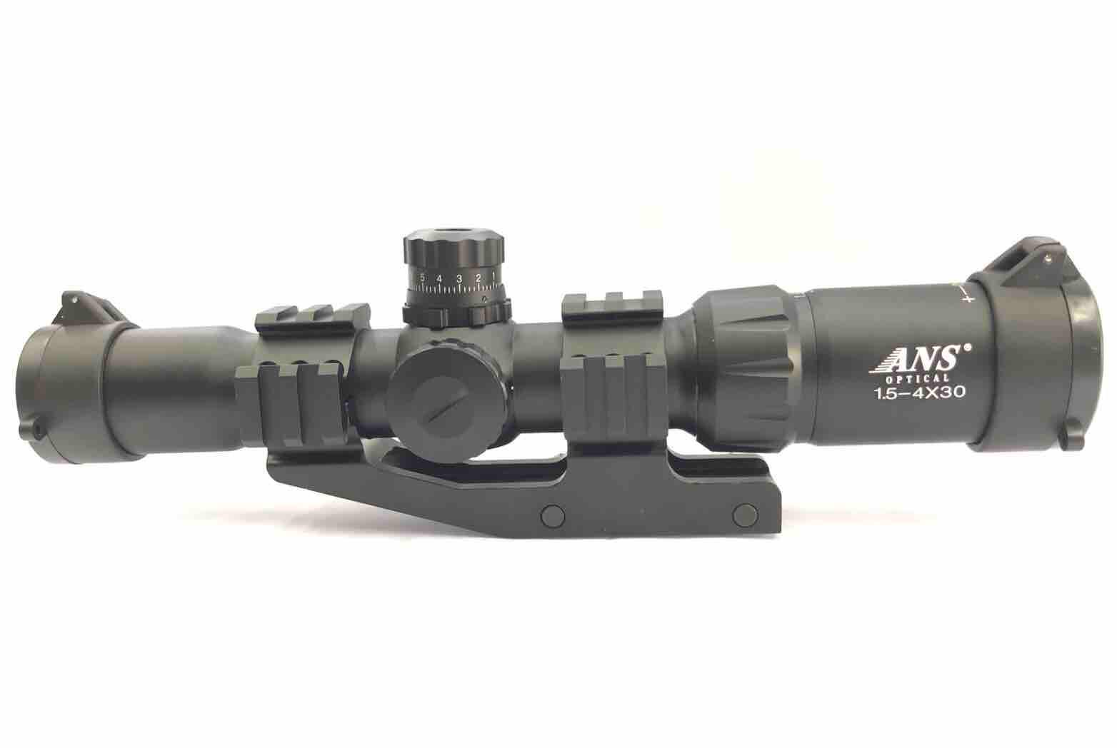 สโคป 1.5-4x30 Dual illuminated CQB Scope กล้องเล็งไว Scope Optical 1.5 ...