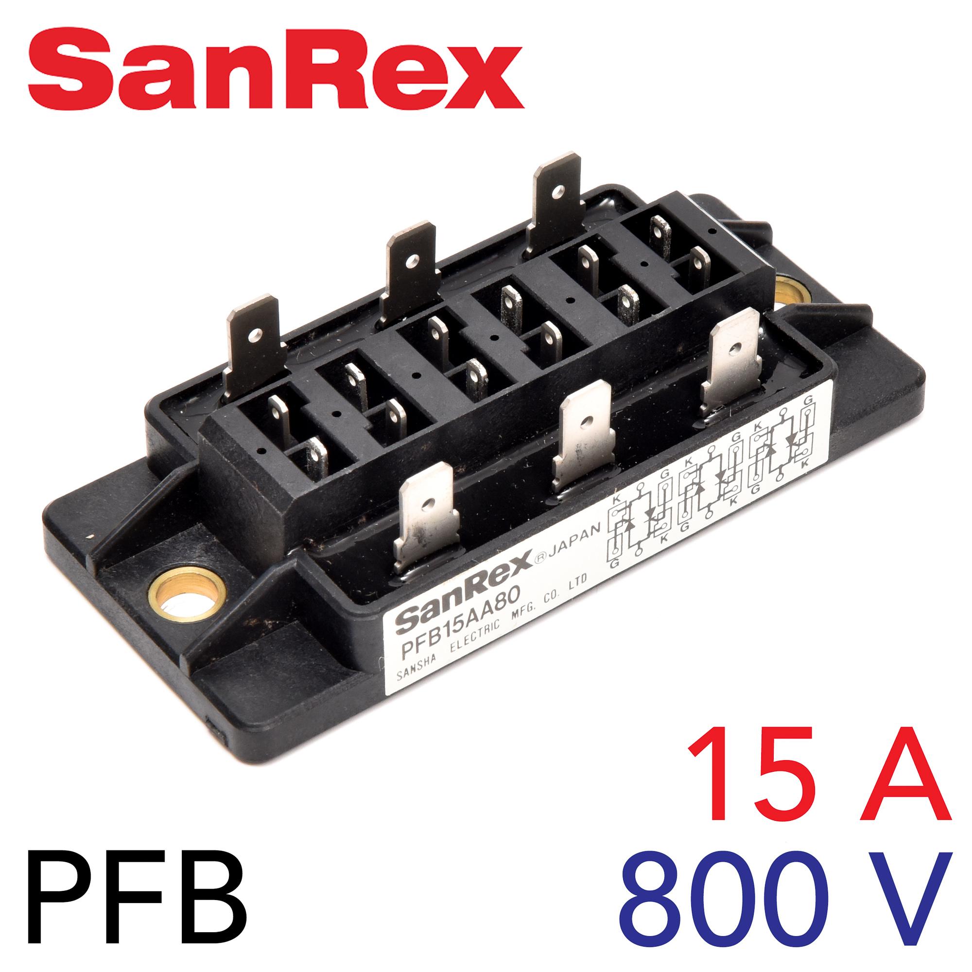 SanRex ไทริสเตอร์ โมดูล Thyristor/SCR Power Module 15A 800V (PFB15AA80) | Lazada.co.th