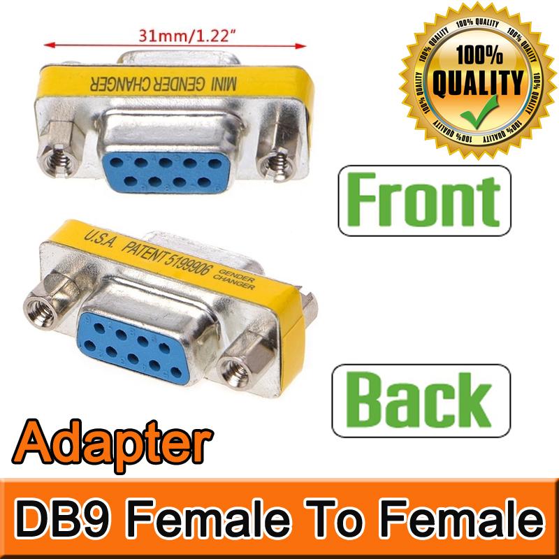 High quality DB9 9Pin Male to Female Gender Changer Converter Adapter ...