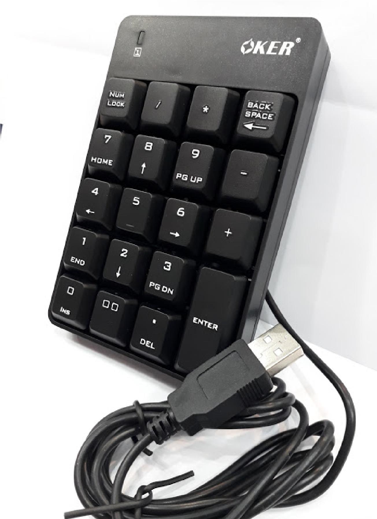 OKER แป้นตัวเลข Numberic Keypad kp-051 (Black) - p.n.p shop - ThaiPick