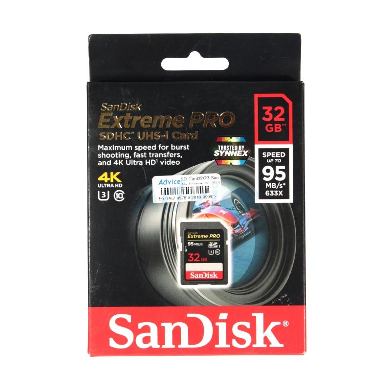 SD Card 32GB Class 10 SanDisk Extreme Pro (95MB/s.) (( เมมโมรี่การ์ด ...