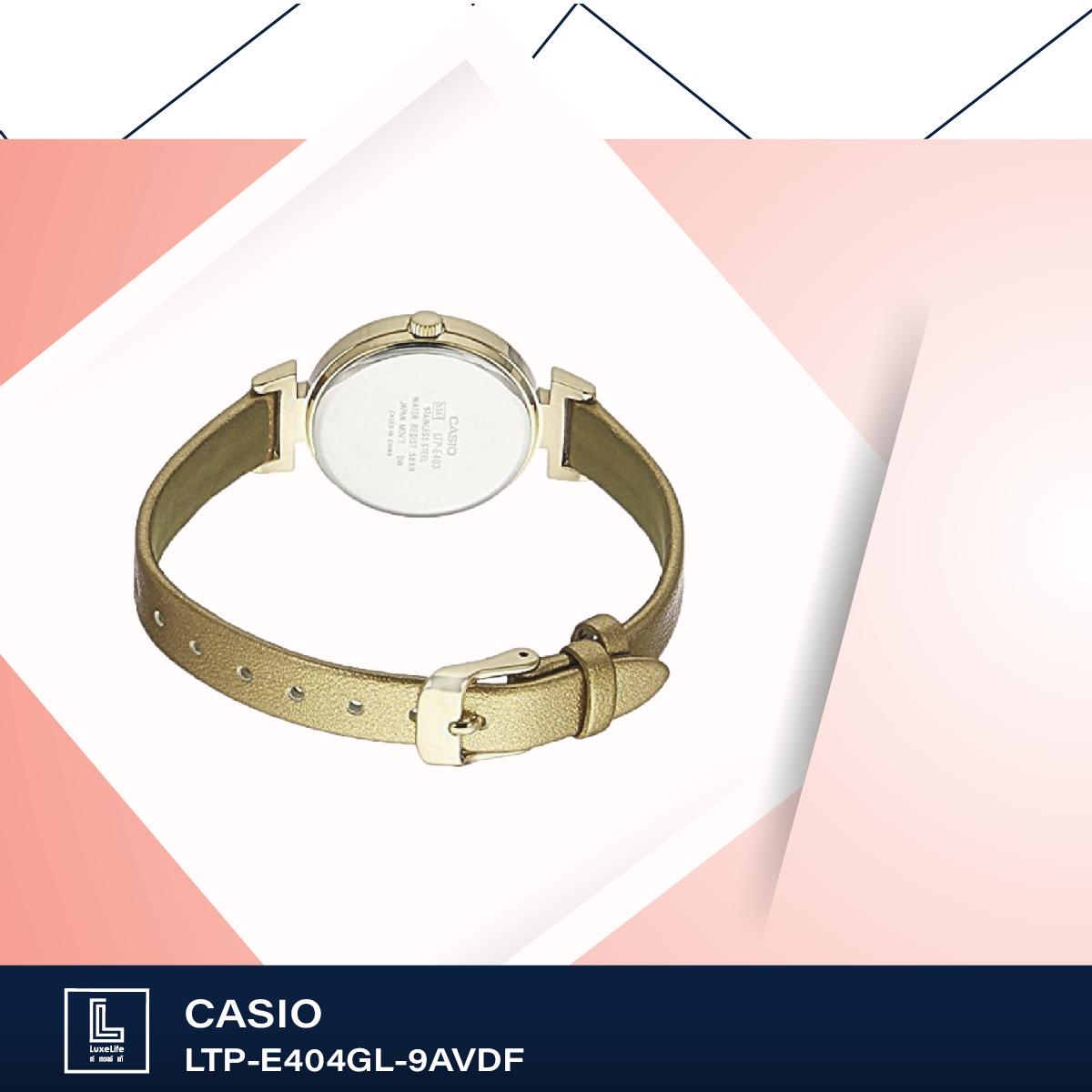 นาฬิกาข้อมือ Casio รุ่น LTP-E404 Standard นาฬิกาข้อมือหญิง - LuxeLife ...