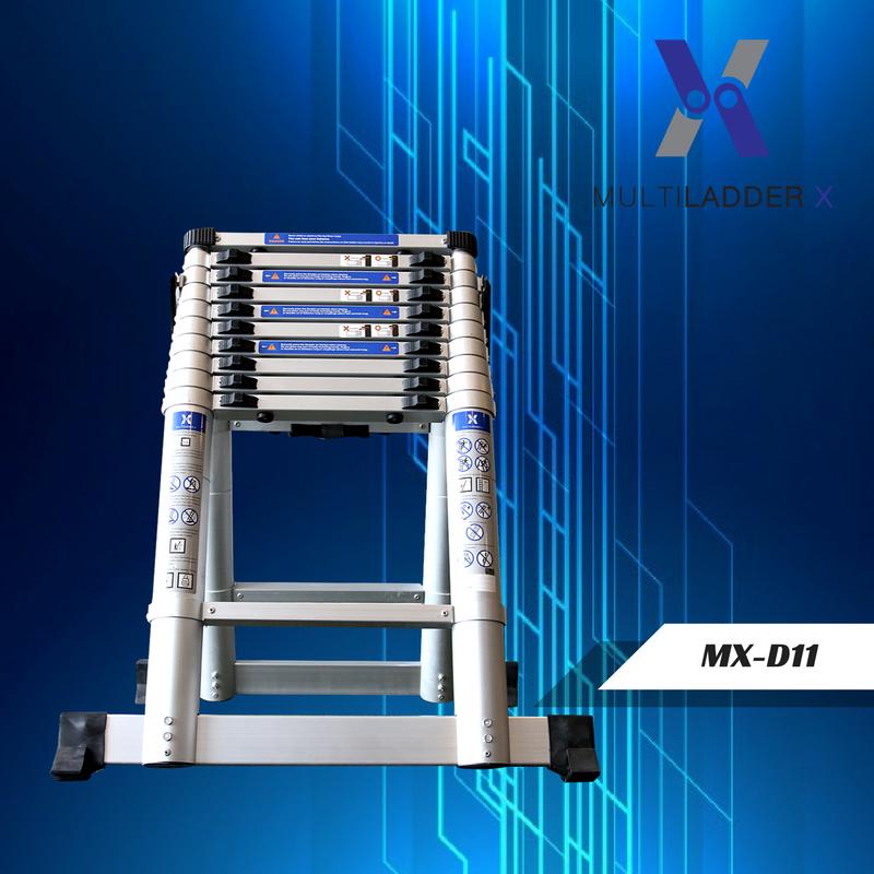 Multi Ladder X บันไดอลูมิเนียม ยืดหดได้ ทรงพาด และ ทรง A ยาว 3.2 เมตร ...