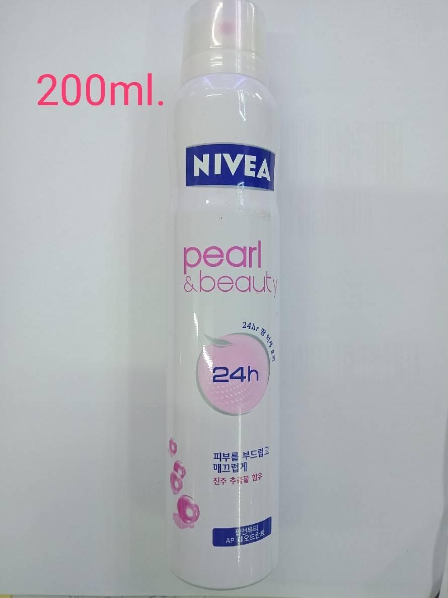 Nivea body deo spray นีเวีย สเปรย์ น้ำหอม 200มล. Pearl and beauty ชมพู ...