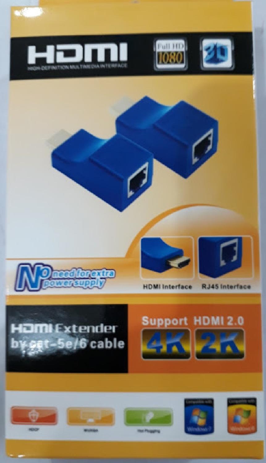 HDMI To LAN Port RJ45 Network Cable Extender Over by Cat 5e/6 1080p ...