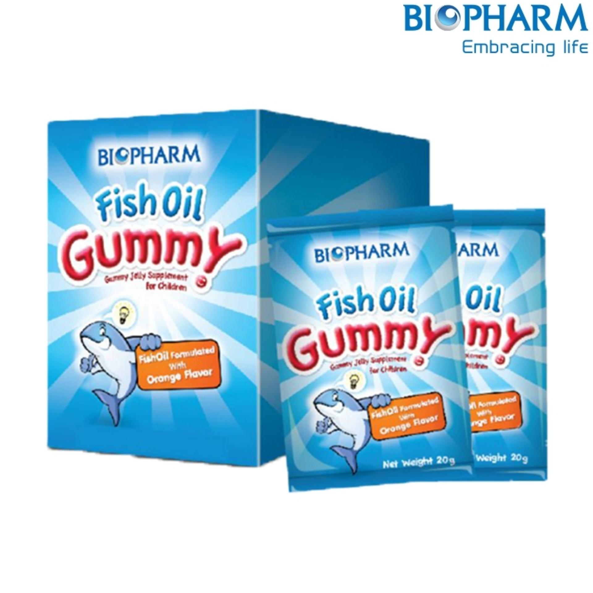 BIOPHARM FISHOIL GUMMY (รสส้ม) (1 กล่องx12ซองx8เม็ด) - Biopharm Shop ...
