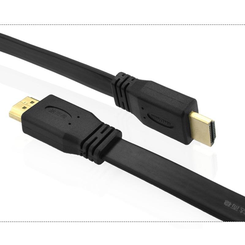 HDMI High Speed 15M 1080p 3D VER 1.4 สายแบบอ่อนแบนยาว 15เมตร (Black ...