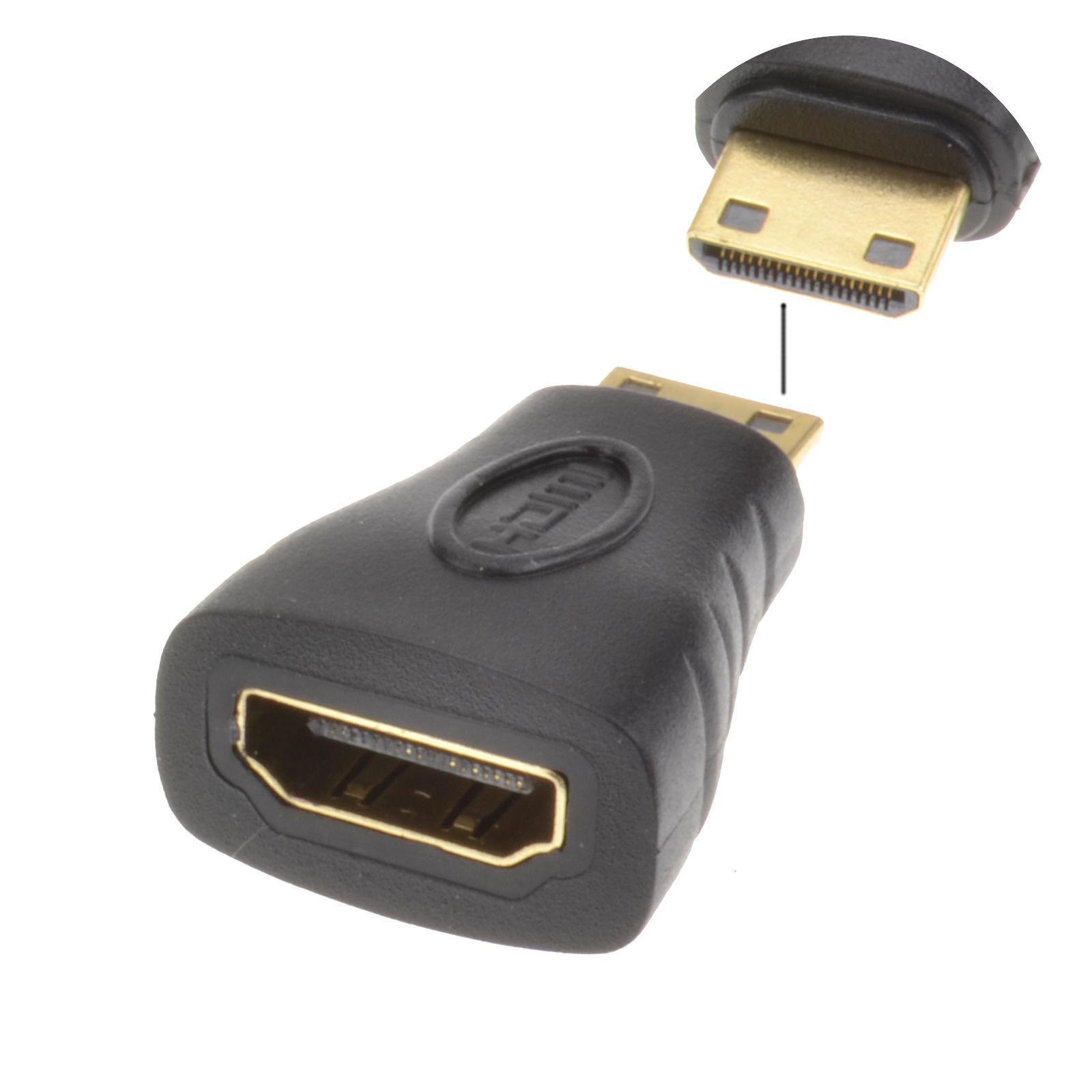 HDMI Female to Mini HDMI Male F/M Adapter 1080P (Black) - MAY7 - ThaiPick