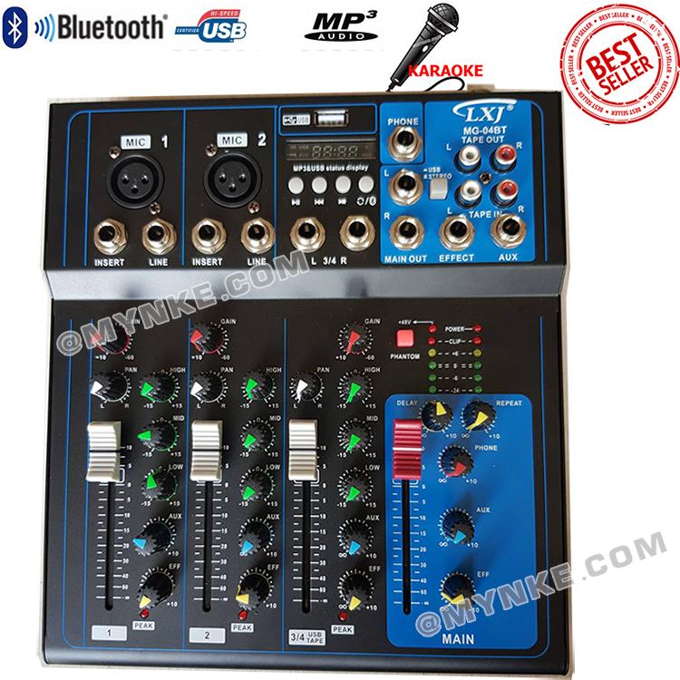 YAMAHA PMX8-USB AUDIO MIXER เครื่องผสมเสียง 4ช่อง ไมโครโฟนไร้สาย Dual ...