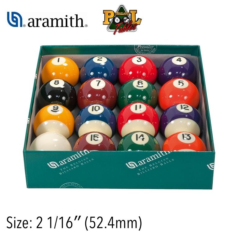 ลูกบิลเลียด Aramith Premier English Pool Ball 2 116 (16 Balls ...