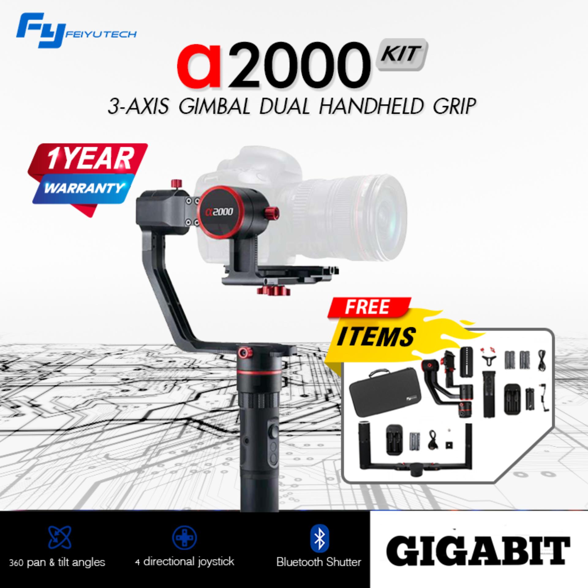 Feiyu Tech a2000 ไม้เซลฟี่สำหรับมืออาชีพ,ไม้กันสั่นอัจฉริยะ ควบคุม 3 ...