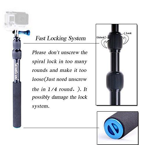 GoPro Smatree SmaPole S2 All-aluminum Gopro Handheld Pole integrated ...