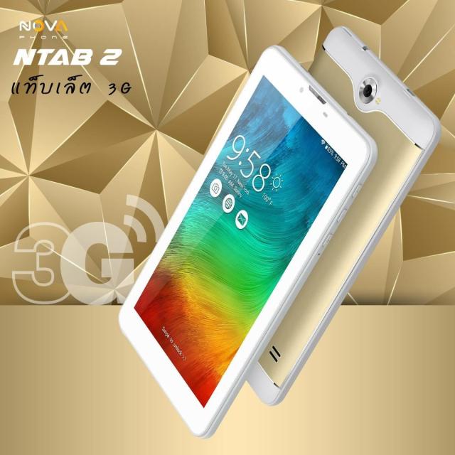 รีวิว NOVAphone รุ่น nTAB2 จอ 7' 2sim 3Gแท้ แรม 1 รอม 8 แถมซองกันชน 1ใบ