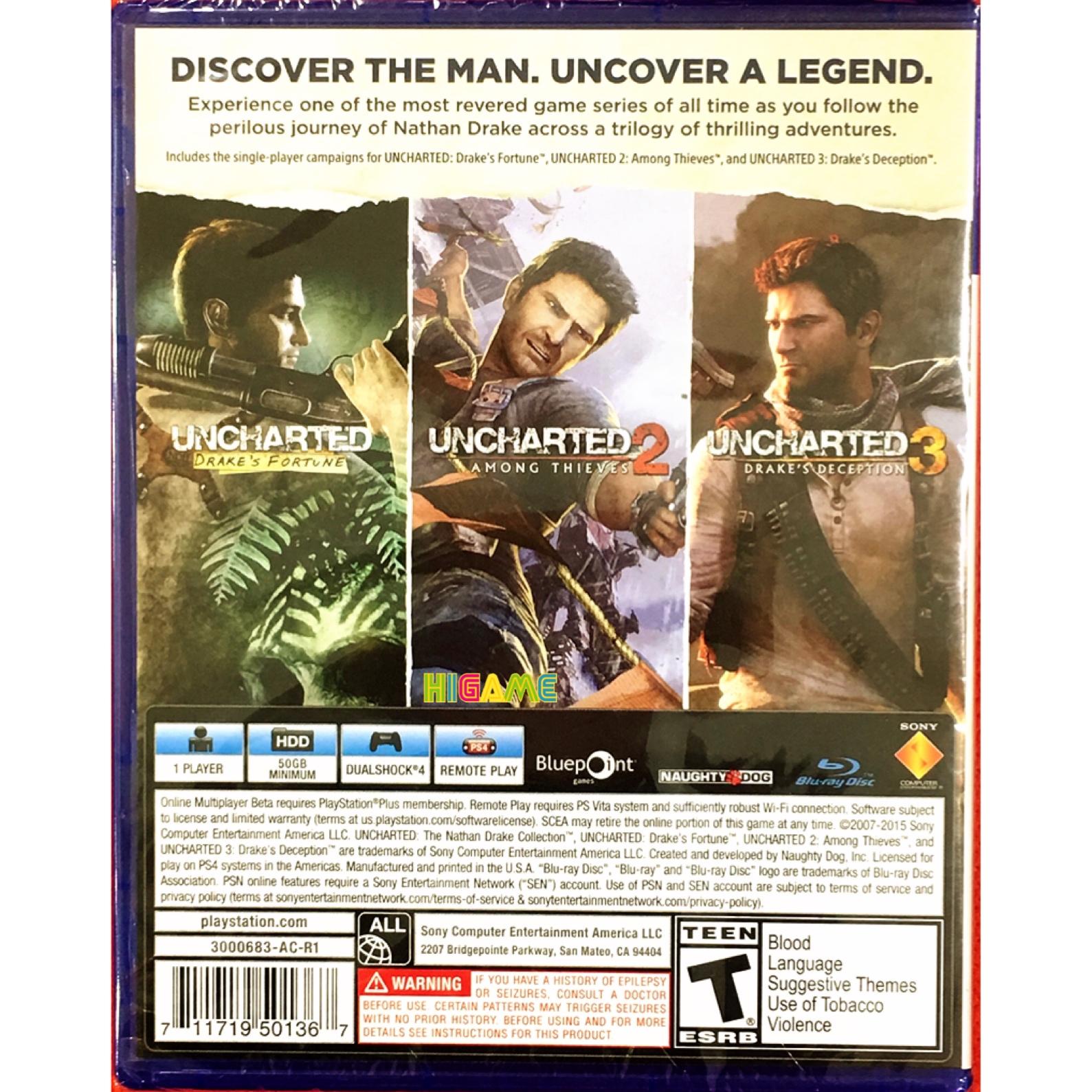 PS4 Uncharted The Nathan Drake Collection (AllZone) (English) - HiGame ...