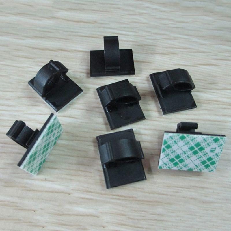 100 Pieces Adhesive Cable Clips Wire Cable Holder Clamps Cable Tie ...
