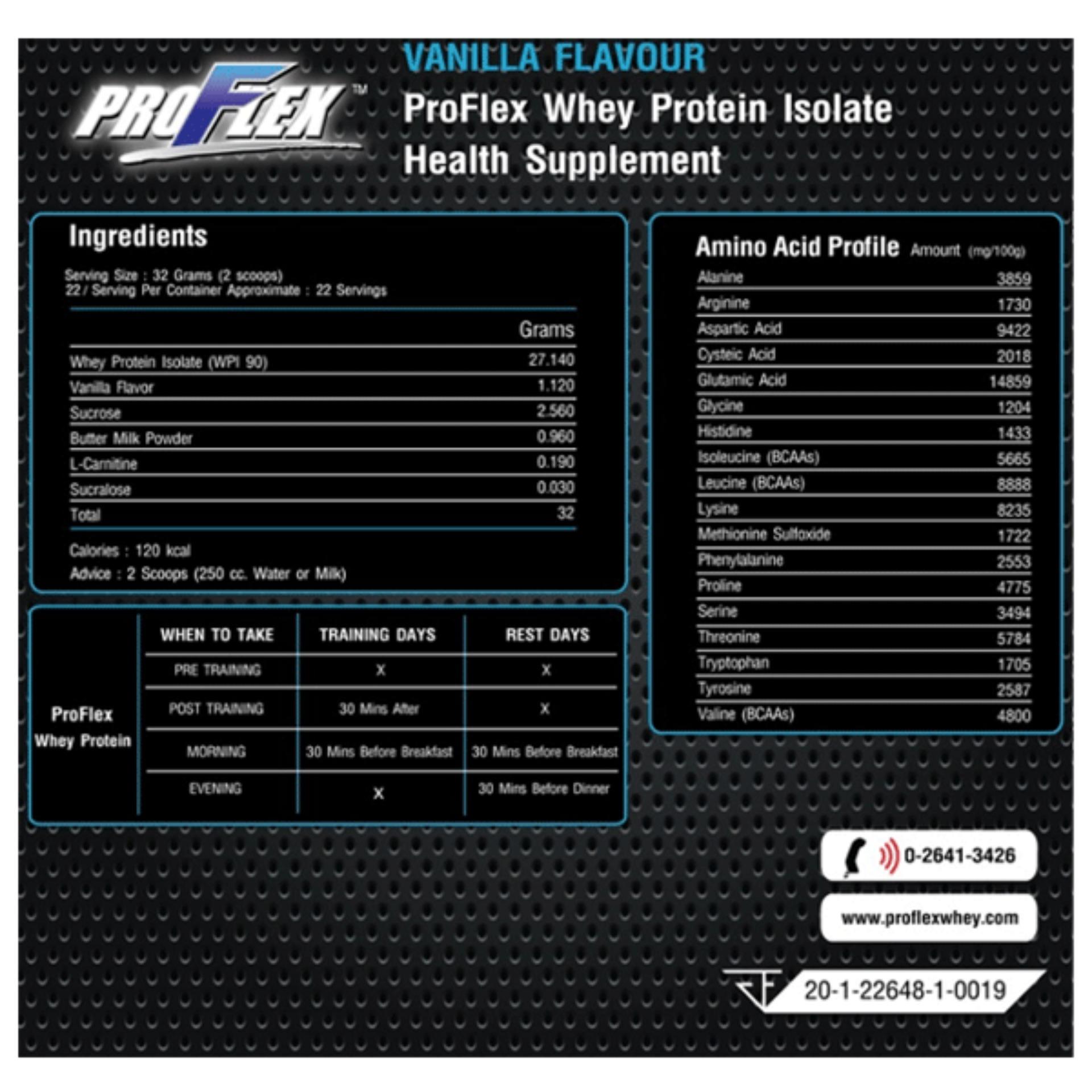 ProFlex Isolate Vanilla 700g. X 1 Bottle + Free! Proflex Shaker 499 Bth ...