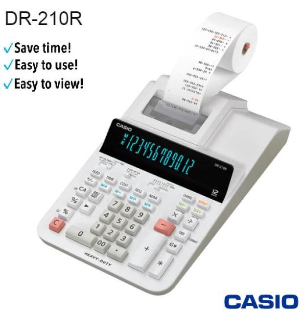 Win Watch Shop เครื่องคิดเลข Casio รุ่น DR-210R ชนิดมีกระดาษบันทึก ...