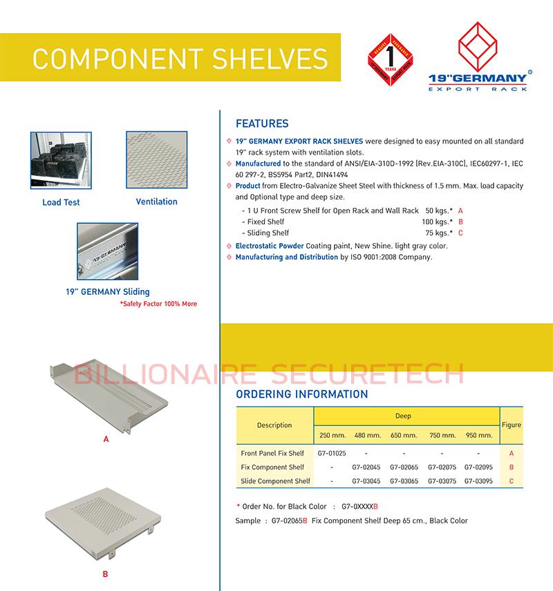 LINK FRONT PANEL FIX SHELF for WALL RACK ลึก 25 ซม. : G7-01025 BY ...