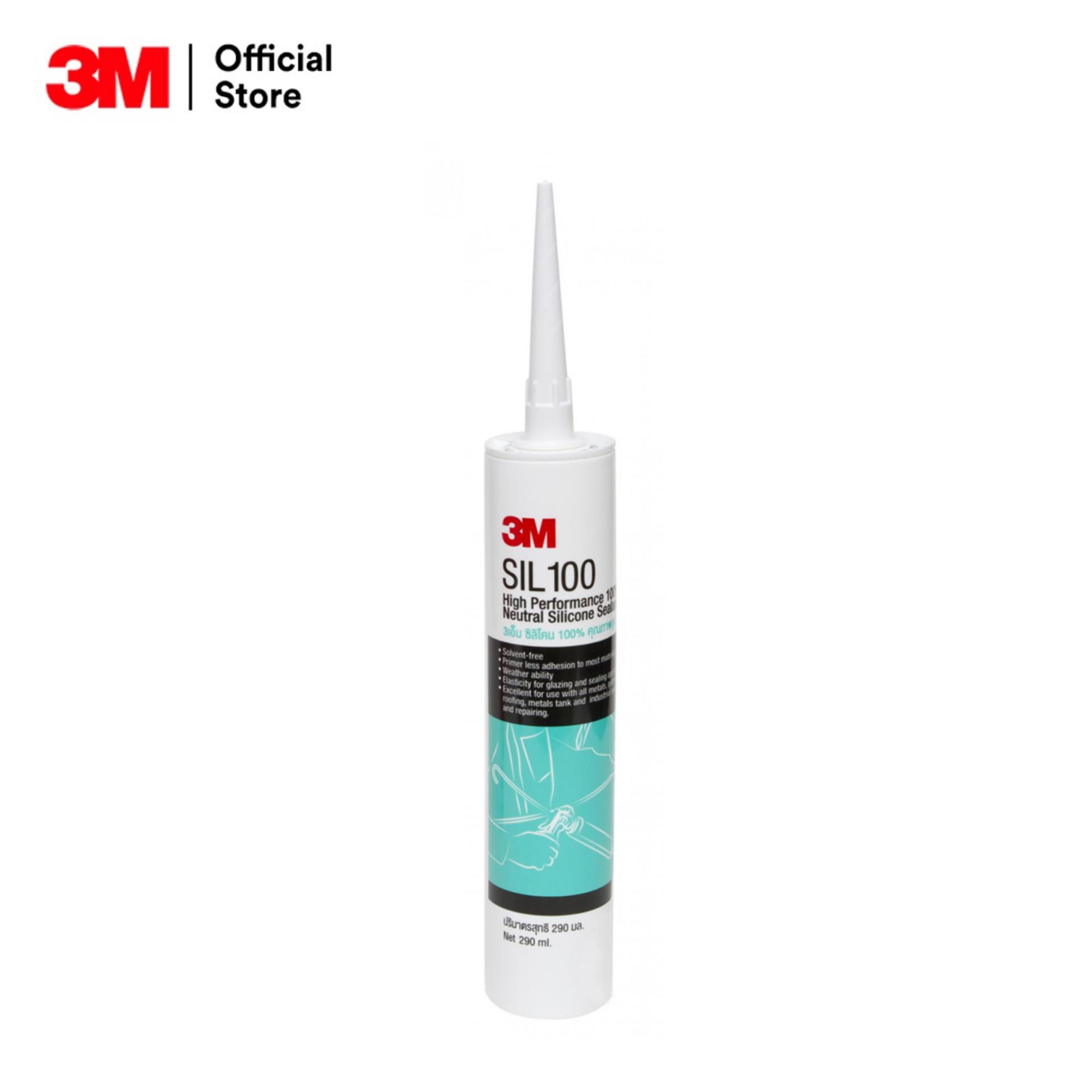 ซิลิโคน 3M SIL100 สีดำ สีใส สีขาว ยาแนวซิลิโคน คุณภาพสูง SIL 100 ...