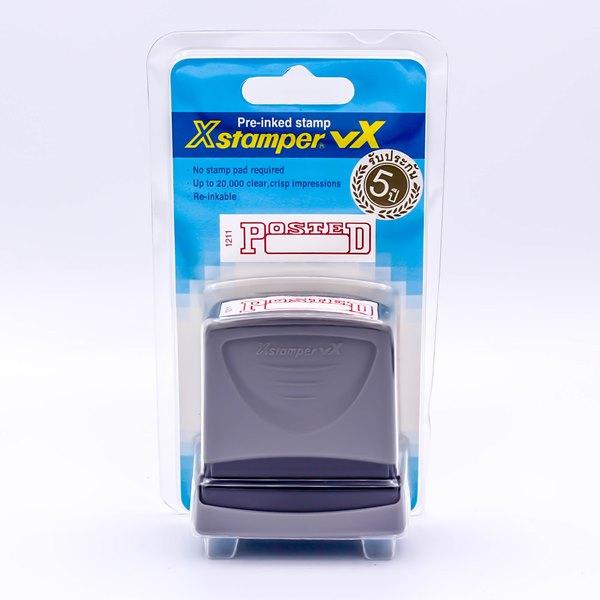 Xstamper Pre-Inked Rubber Stamper "POSTED" Fast Drying and Waterproof ...