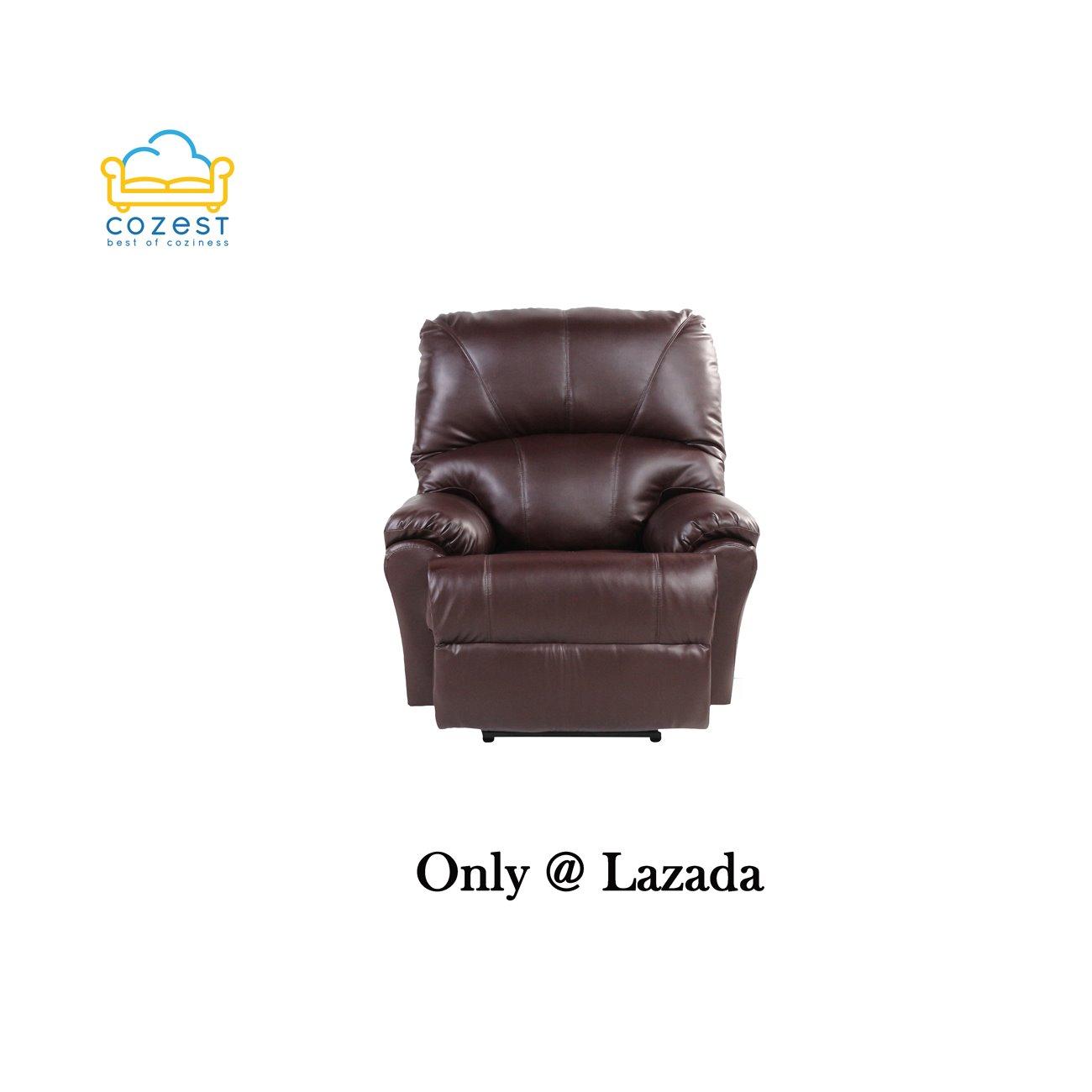 Cozest โซฟา1P Recliner ไฟฟ้าBC052/17 BS#BURGUNDY นต.98*95*110cm. - Bofa ...