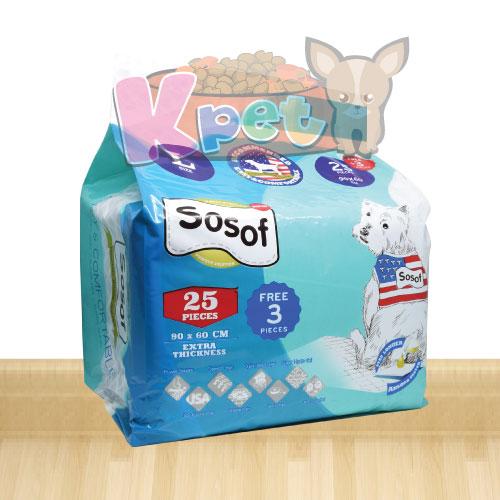 SoSof แผ่นรองซับสัตว์เลี้ยง แผ่นรองฉี่สุนัข แผ่นอนามัยสัตว์เลี้ยง มีเทป ...