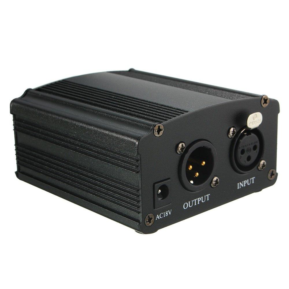 48V Phantom Power Supply with Adapter for Condenser Microphone - MYCOM ...