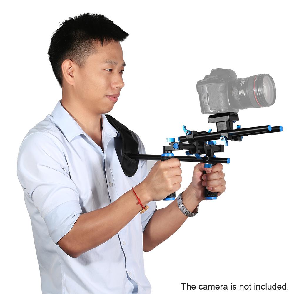 อะลูมินัมอัลลอย Video Shoulder Mount Rig Stabilizer 1/4 "ที่ยึดสกรู ...