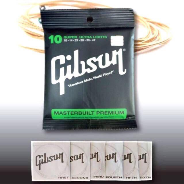 Gibson สายกีตาร์โปร่ง SUPER ULTRA LIGHTS g010 - Undamusic - ThaiPick