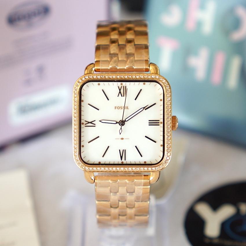 นาฬิกาข้อมือผู้หญิง Fossil Ladies' Georgia Mini แบรนด์แท้ 100% Rose ...