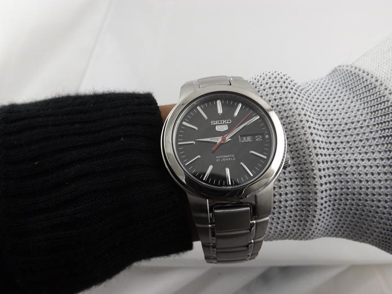 SEIKO 5 Automatic รุ่น SNKA07K1 นาฬิกาข้อมือผู้ชาย สายสแตนเลส หน้าปัดสี ...