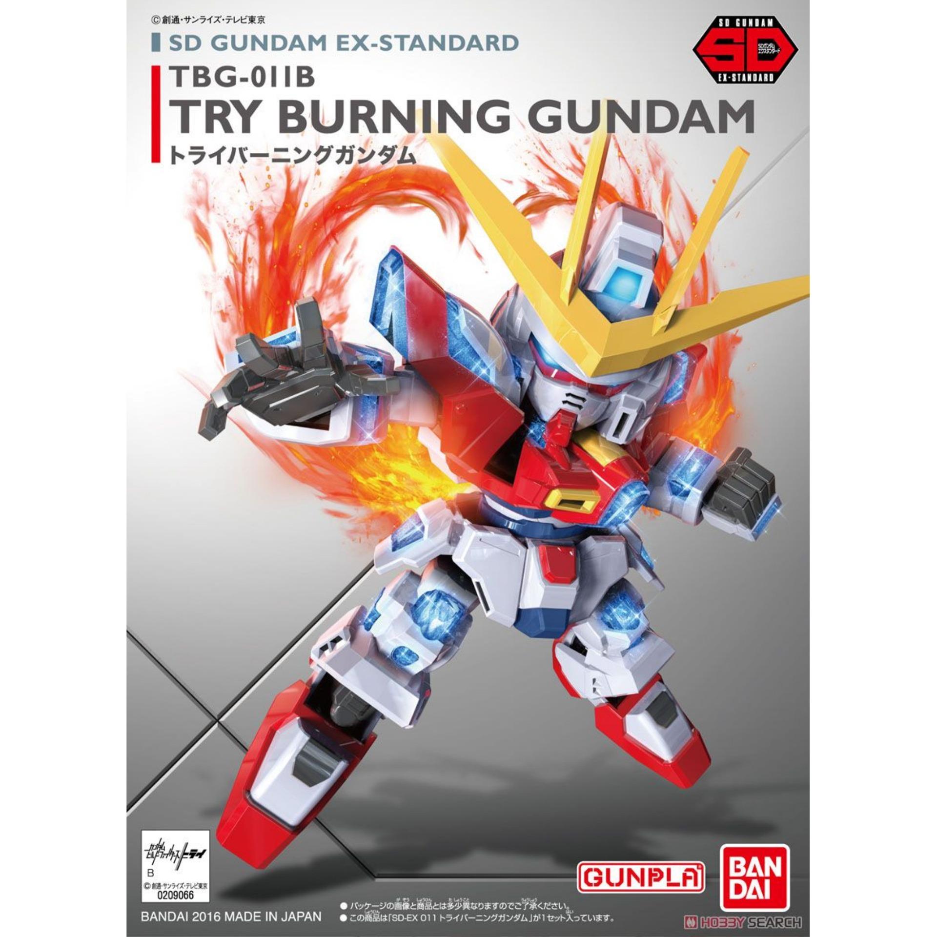 Bandai Gundam กันดั้ม รุ่น (SD) EX-STANDARD TBG-011B Try Burning Gundam ...
