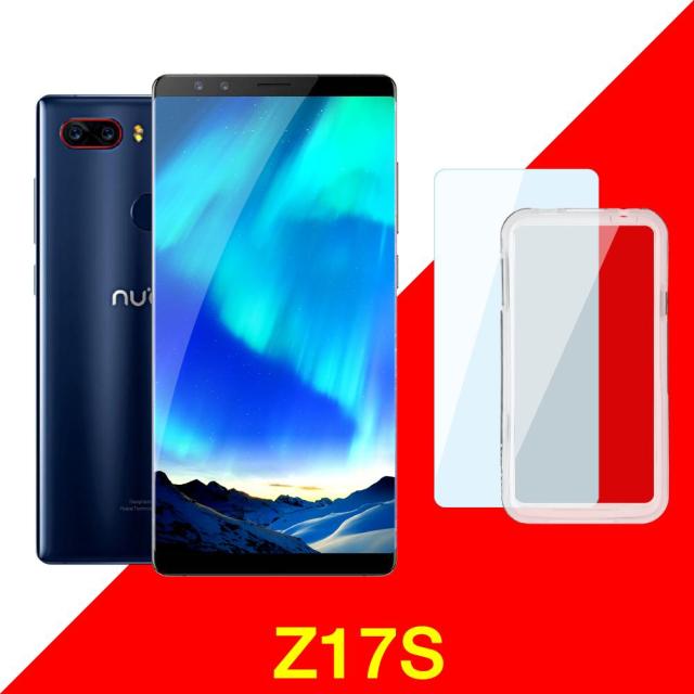 ซื้อ Nubia Z17s (8/128GB) สีน้ำเงิน (Aurora) แถมฟรี!! ฟิล์มกันรอย + เคสกันกระแทก Android 7.1 ...