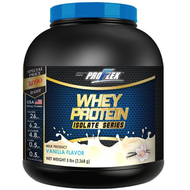 หาโปรโมชั่น ProFlex Whey Protein Isolate Vanilla (5 lbs.)
