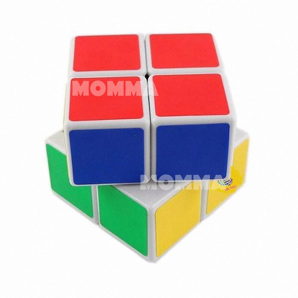 MOMMA ใหม่ ลูกบิด รูบิค ลูกบาศก์ 2x2 ฝึกสมอง เพิ่มไอคิว ลื่น ทน พื้นขาว ...