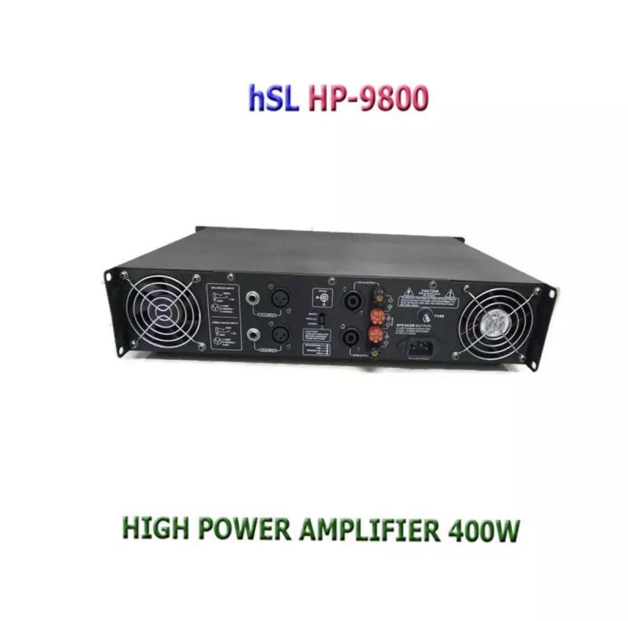 QA SHOP เพาเวอร์แอมป์ เครื่องขยายเสียง RMS 400วัตต์ รุ่น HP-9800 - QA ...