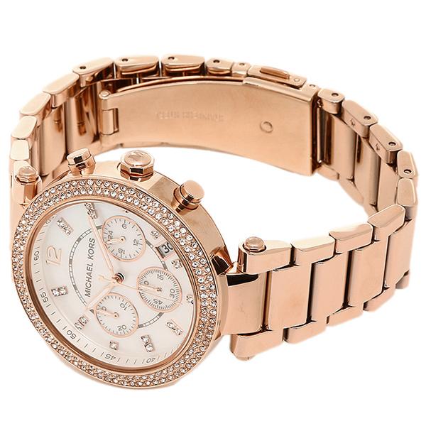 นาฬิกาผู้หญิง MICHAEL KORS Parker Chronograph Rose Gold-tone Ladies ...