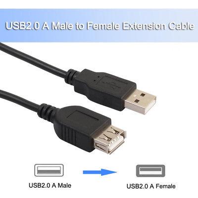1.8m USB 2.0 High Speed Cable EXTENSION Lead A Male Plug to Female ...