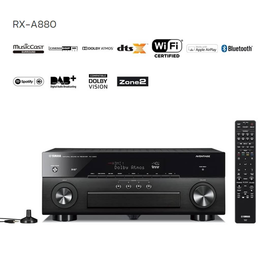 Yamaha AVENTAGE รุ่น RX-A880 7.2-Channel แถมสาย HDMI VELOCITA MILANO-V 1m. 3 เส้น | Lazada.co.th