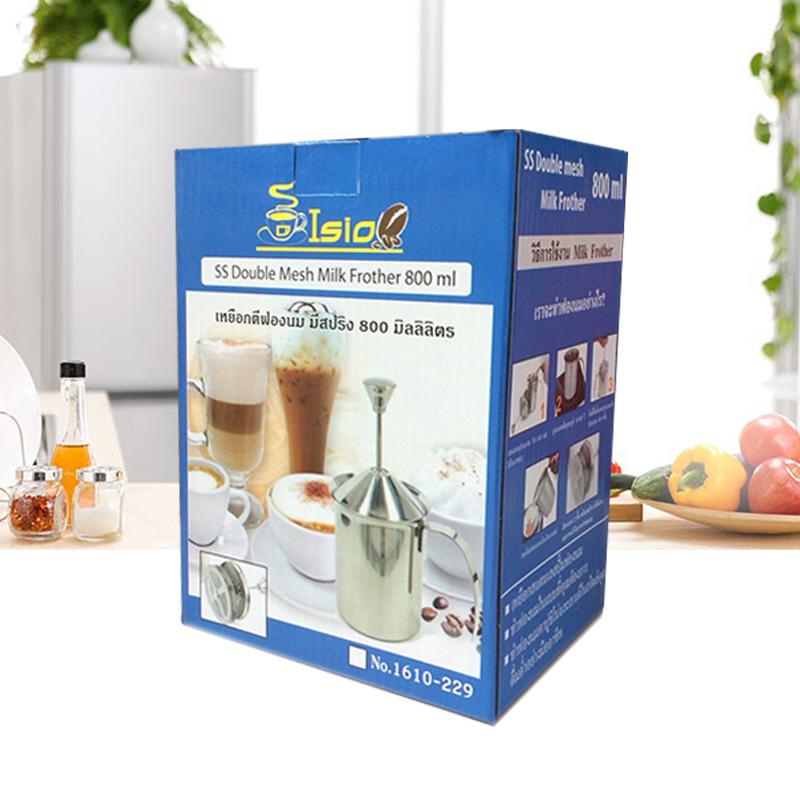 Delisio Milk Frother เหยือกปั้มฟองนม เหยือกทำฟองนม เครื่องตีฟองนม มีสปริง 800 ml - Koffee Mall ...