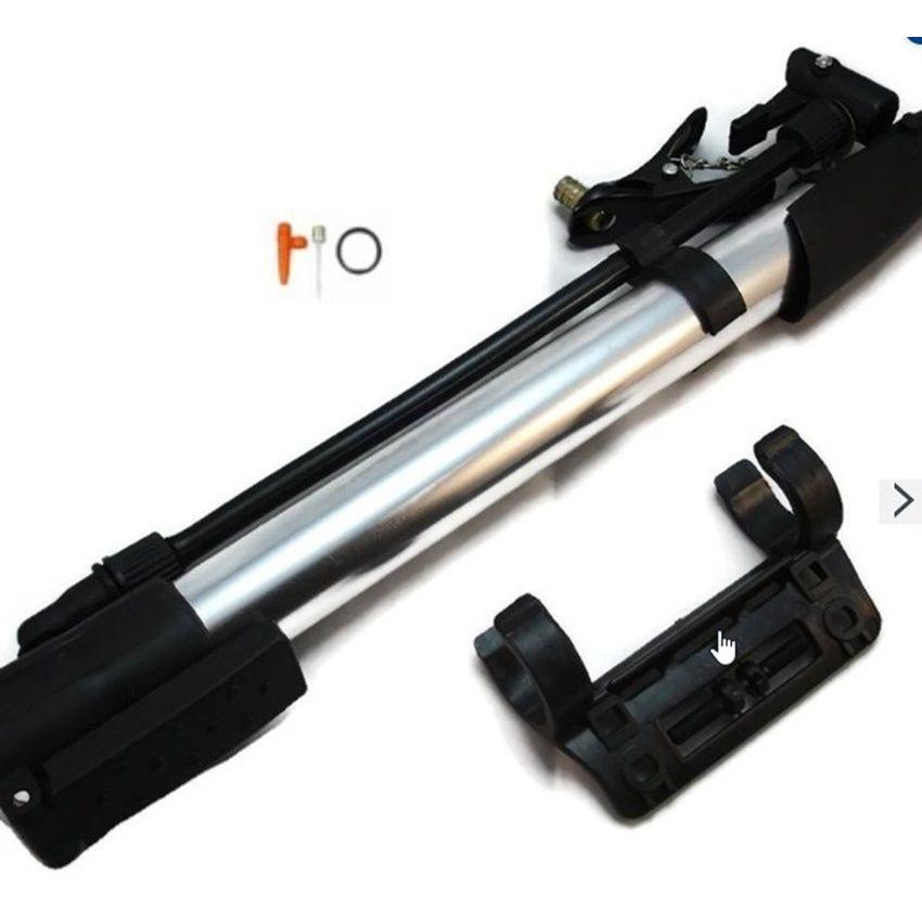 VAUKO : FIXGEAR WORK ที่สูบลมพกพาแบบเกาะจักรยาน สีเงิน JC-314-3 - VAUKOWORK - ThaiPick