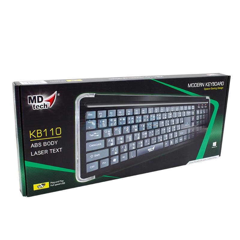 USB Keyboard MD-TECH (KB-110) Black - Deenaenae - ThaiPick