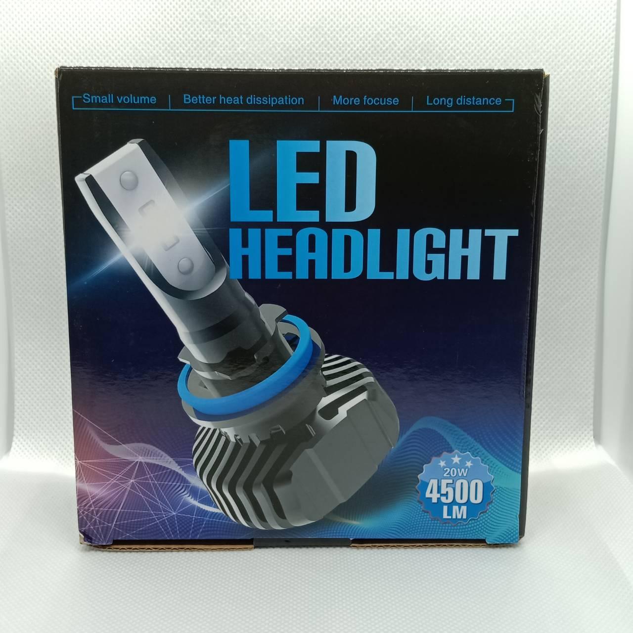 หลอดไฟหน้ารถยนต์ LED S1 Plus สว่างสุด 9000 ลูเมน Chip คุณภาพ ขั้ว HIR2 ...