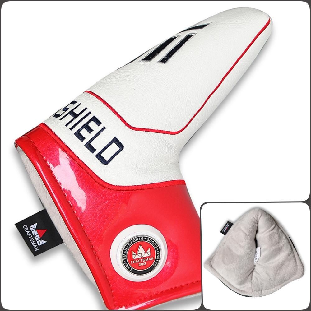 CM Golf Head Cover Putter Blade Silver Shield Red - แมคโดนัลกอล์ฟ - ThaiPick