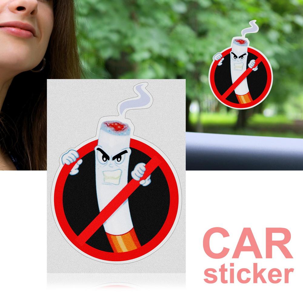 PVC Funny Car Stickers No Smoking Warning Auto Decal - youshizhi - ThaiPick