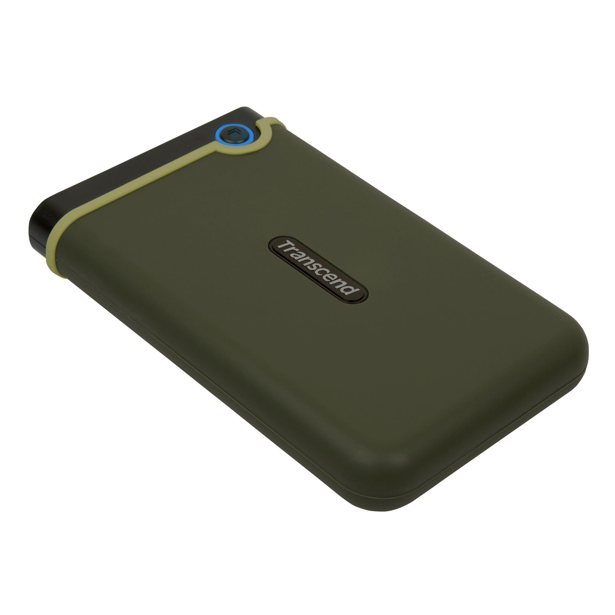 Transcend External Hard Drives StoreJet 25M3 1TB - Military Green ...