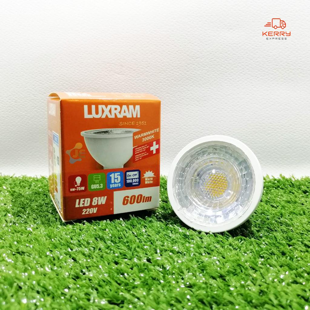 Luxram หลอดไฟ LED MR16 8W 3000K แสง Warmwhite - JE Electrical - ThaiPick