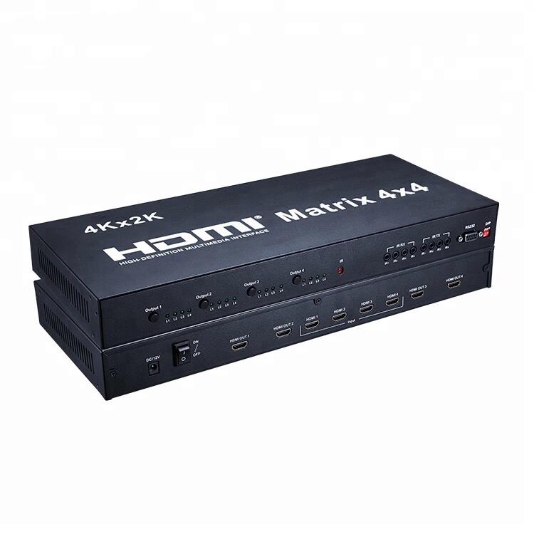 HDMI New HDMI Matrix 4X4 Switch Splitter HIFI Matrix 4 in 4 out with ...
